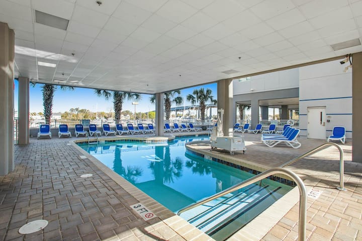 6th Floor Condo With Pool, Hot Tub, Central Ac & W/d - Marina View - Cherry Grove Beach, SC