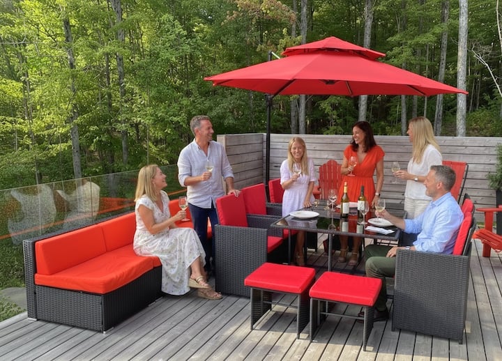 Chalet Contemporain / 6 Chambres (14 Pers.) - Orford, QC