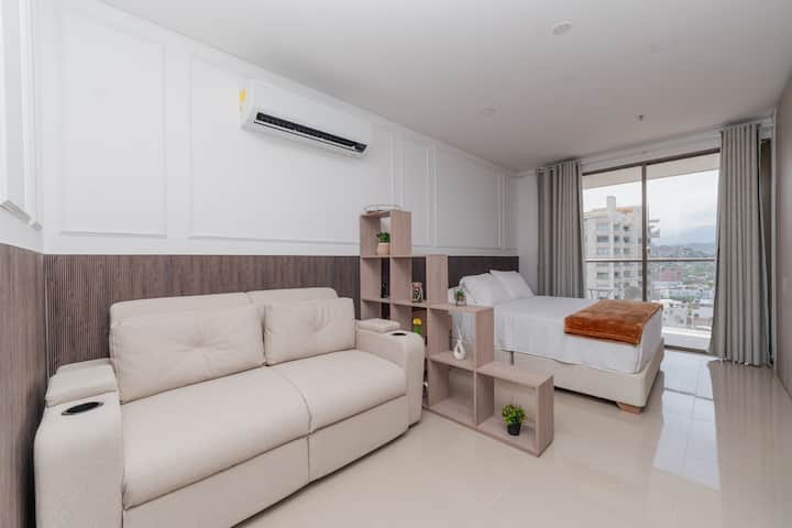 Hermoso Apartaestudio Cerca A La Playa 4 Personas. - Santa Marta, Colombia