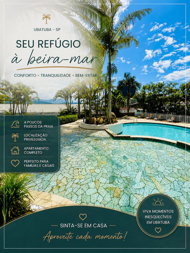 Apto 3suites Entre Praia Grande E Tenório - 202c - Ubatuba