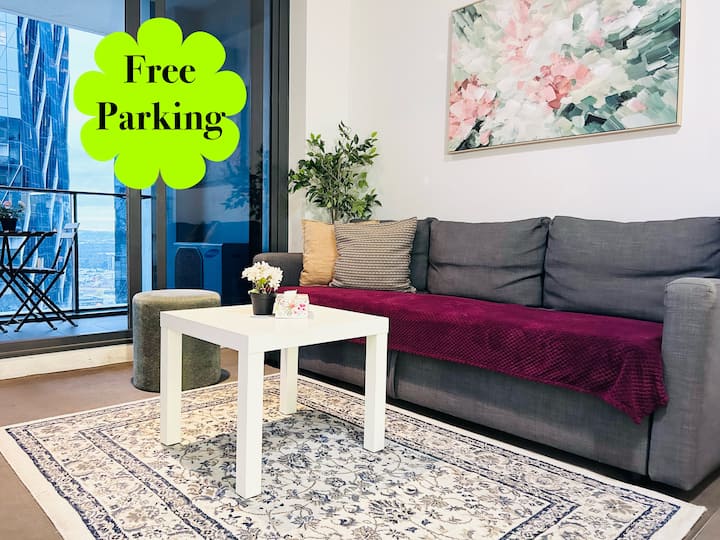 Skyview/onsite Park/balcony/pool/sauna/(hdst12a) - St Kilda