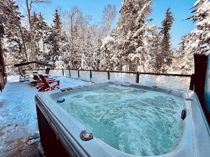 La Marmotte Chalet Urbain&spa Avec Vu Sur Lac - Saint-Hippolyte