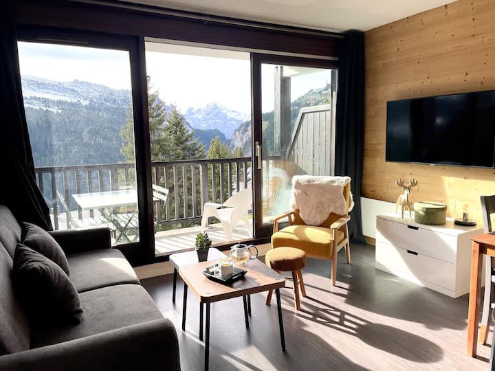 Appartement à 20m Des Pistes, Avec Piscine + Sauna - Samoëns