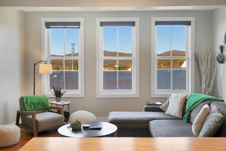 Penthouse Mountain View Condo Downtown Brevard - Brevard, NC