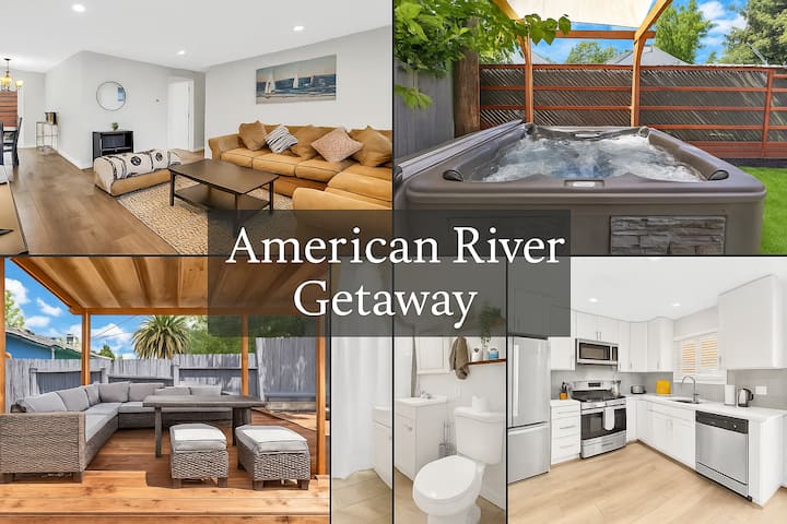 River Getaway W/ Hot Tub, Spacious Deck & Bbq - Rancho Cordova, CA
