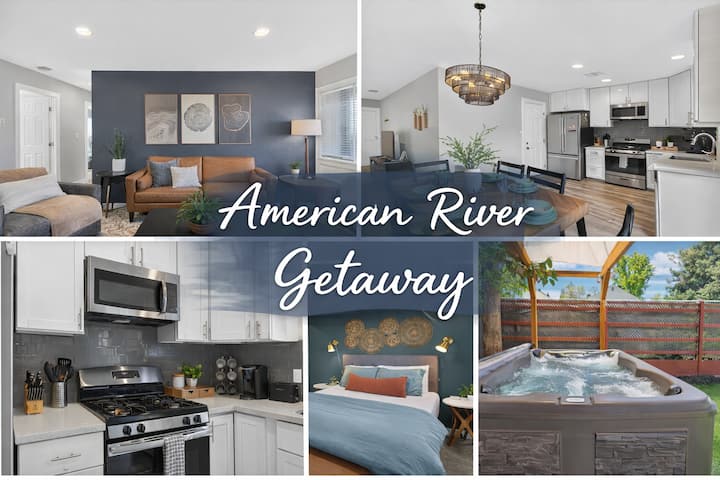 Modern River Getaway | Hot Tub & Designer Interior - Rancho Cordova, CA