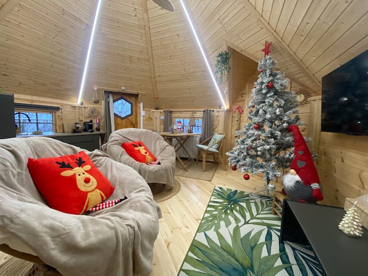 Le Tiki, Perché à 3 Mètres Avec Jacuzzi Privé - Foncine-le-Haut