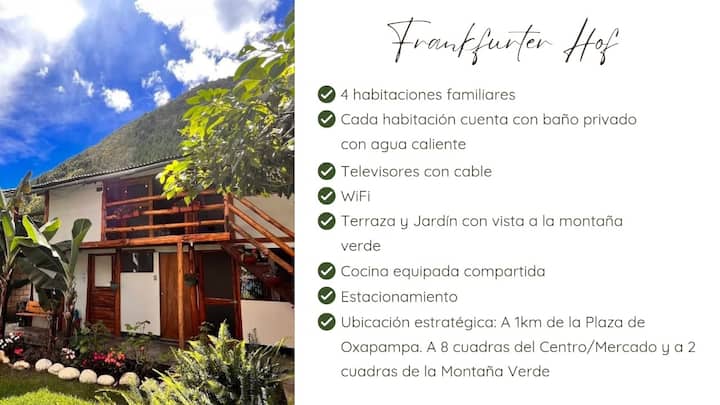 Hospedaje Completo/cocina/cochera/ Frankfurter Hof - Oxapampa