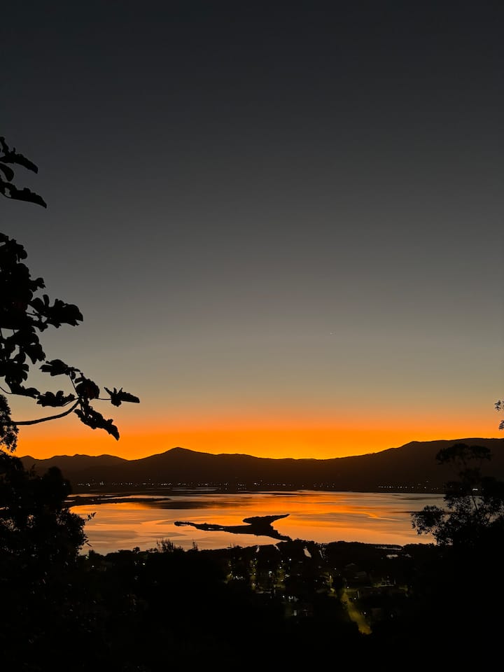 Refúgio No Morro Da Ferrugem - Vista Lagoa E Mar - Garopaba