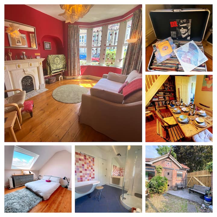 Quirky, Colourful, Log-burner, Garden, Cosy, Comfy - Brístol