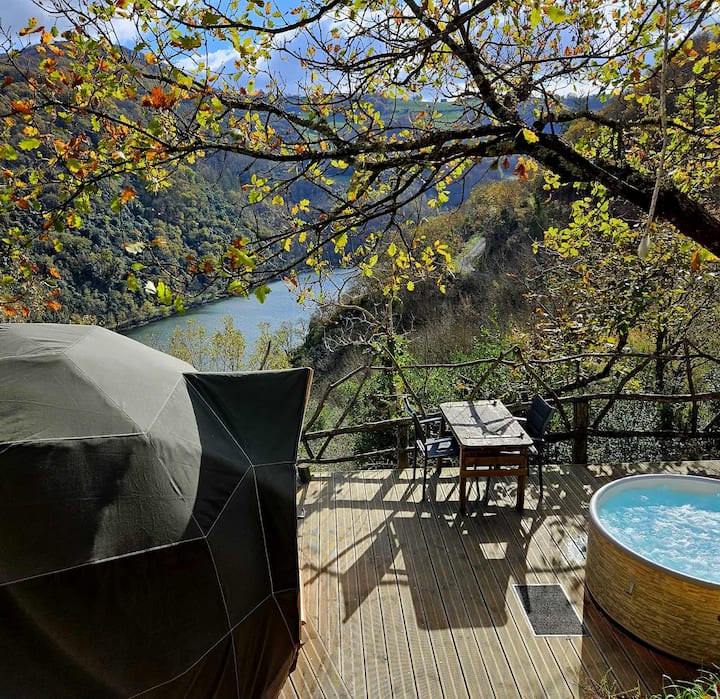 Sweet Dream & Spa Avec Vue Rivière (Dôme Chauffé) - Aveyron