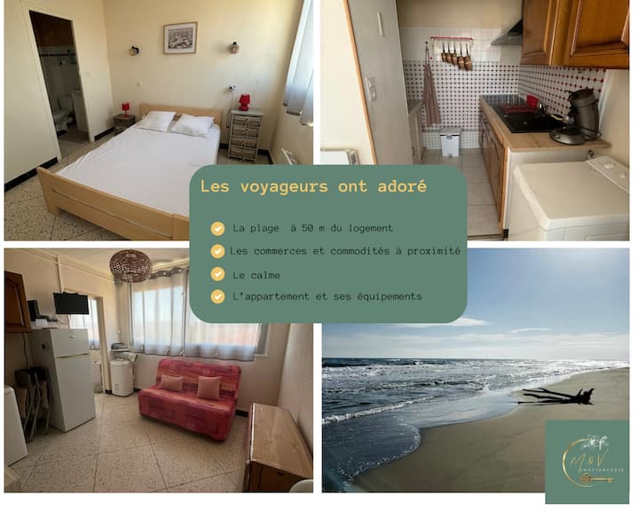 L'arbousier, T2 à 50 M De La Plage. - Port-la-Nouvelle