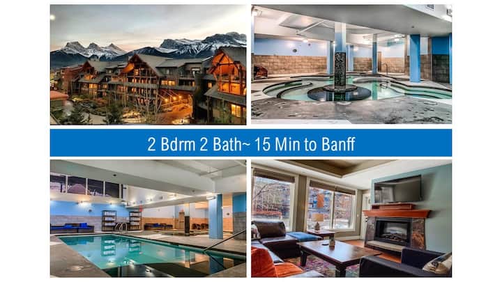 Huge Unit~ac~sleeps6~hottub Pool~kitchen - Canmore