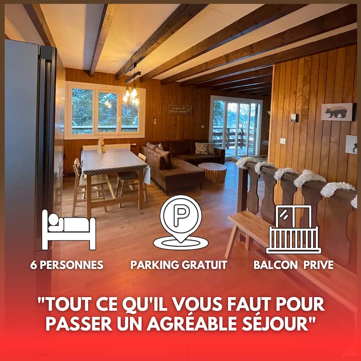 Chalet Au Pied Des Pistes, Calme & Confort /6 Pers - Jura