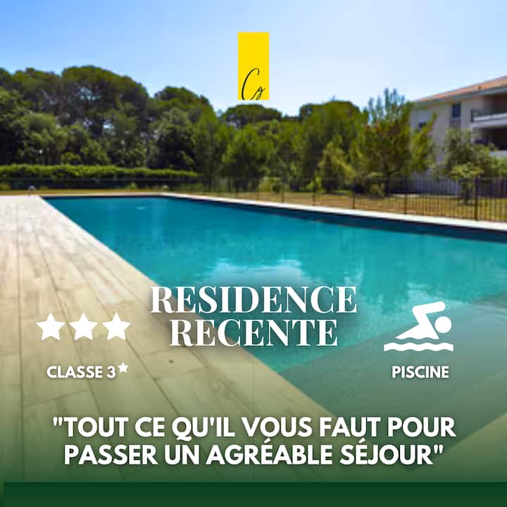 Rare à La Londe T2 3*, Terrasse, Piscine, Plages - Var