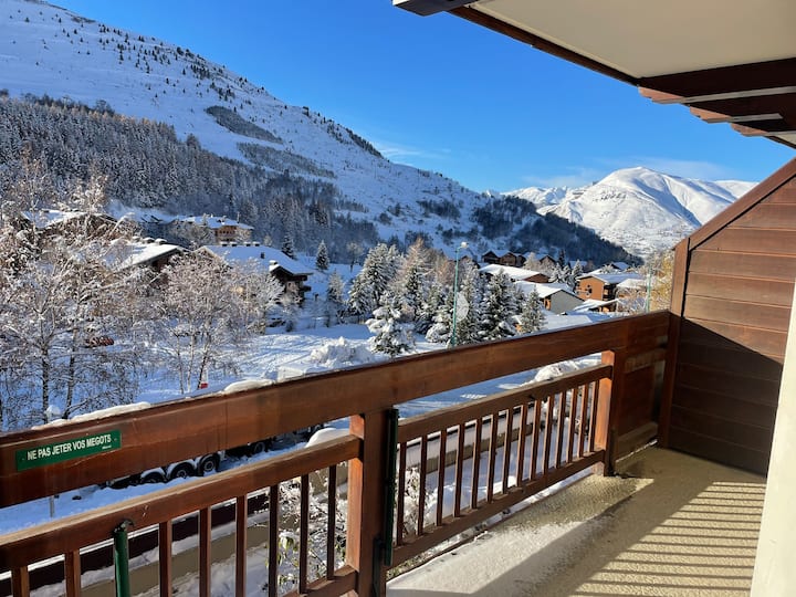T2 Avec Terrasse, Pied De Piste, Vue Dégagée - Les Deux Alpes
