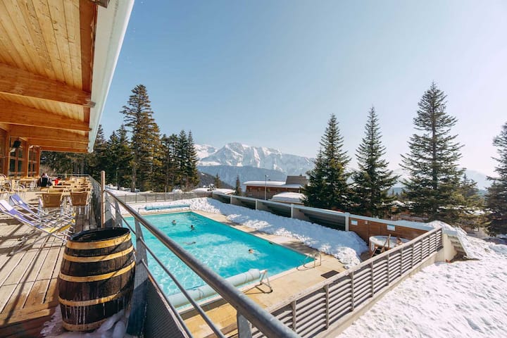 Superbe 35m2 Rdc Plein Sud Avec Piscine/sauna. - Chamrousse