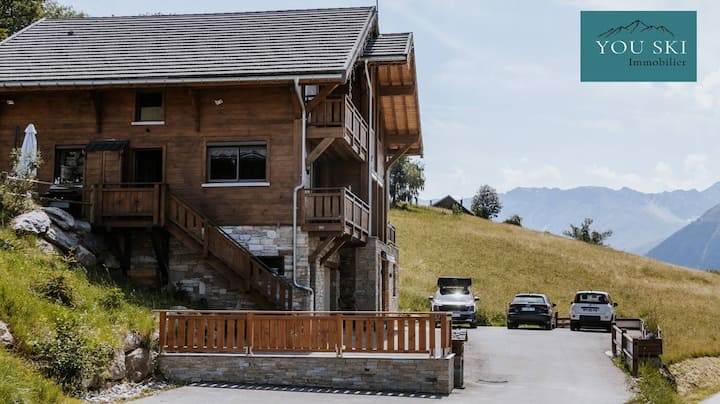 Velo  Moto  Ski: Duplex En Bois Avec Sauna Et Vue - Saint-Jean-d'Arves