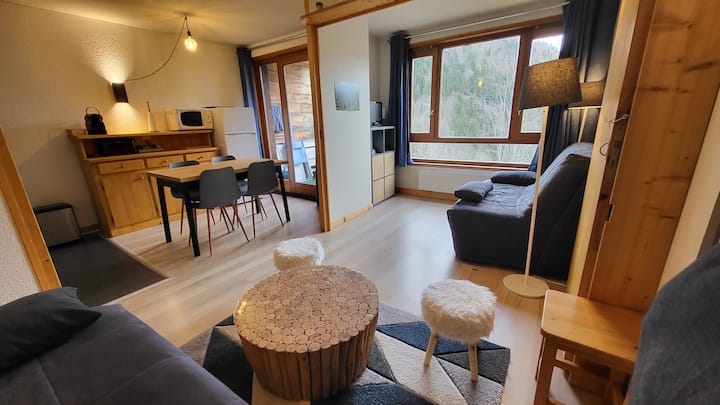 Studio 4/6 Personnes Au Pied Des Pistes - Lac de Vallon