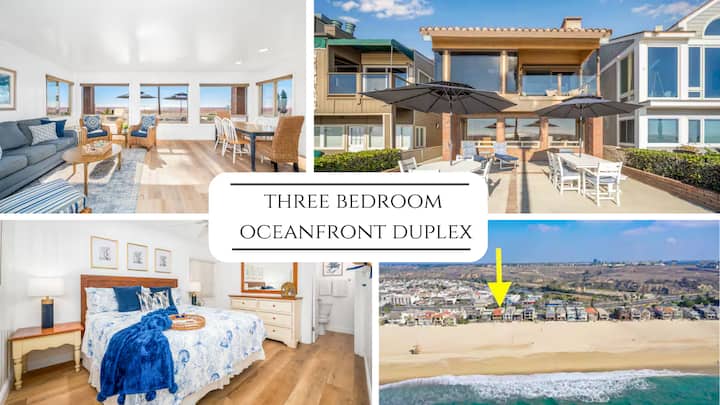 60th St -Oceanfront 3 Bed 3 Bath Duplex On 60th St - Newport Beach, CA