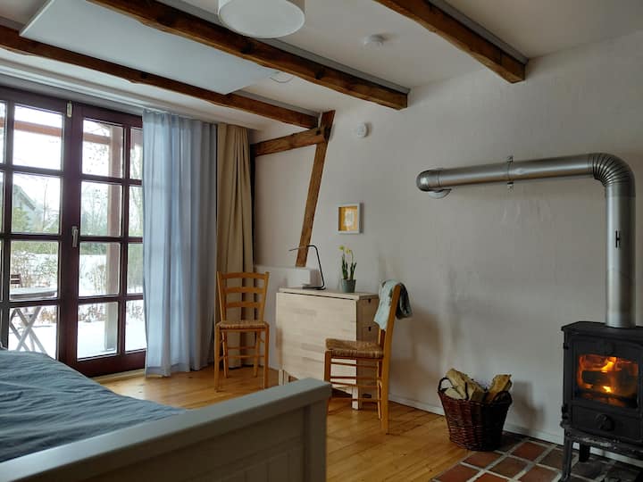 Romantische Atelier-wohnung Mit Kamin & Natur - Ottersberg