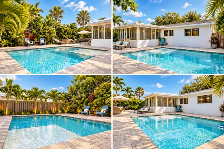 Coastal Home With Heated Pool/spa, Walk To Beach. - West Palm Beach, FL