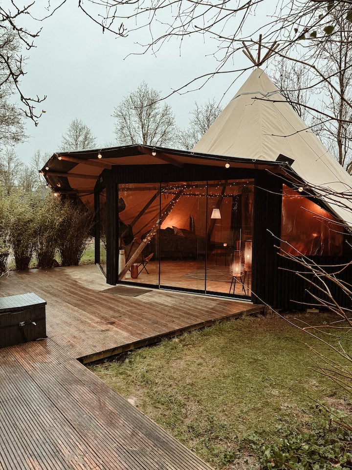 Sunfield Tipi Sunset Met Prive Hottub - Weeze