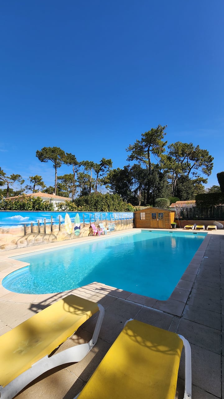 Villa 200 M² 15 Pers. Piscine - 400m Plage Royan - Plage de Meschers-sur-Girond