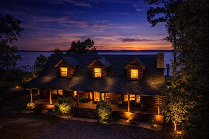 Luxurious Lakefront Log Home W/pool & Hot Tub - Lake Marion, SC