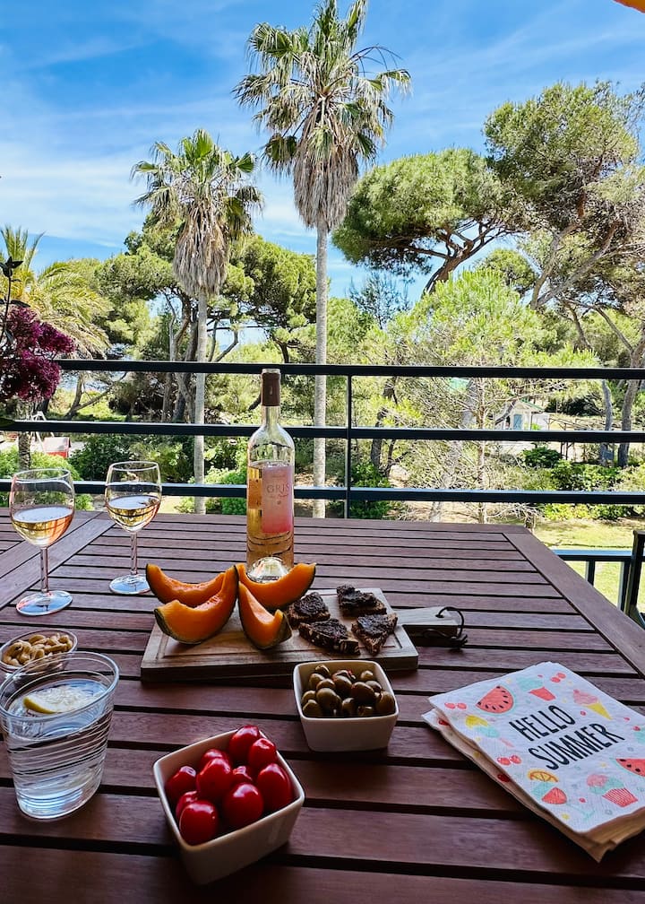 Vue Mer Plage De La Badine Clim Balnéo Piscine - Hyères