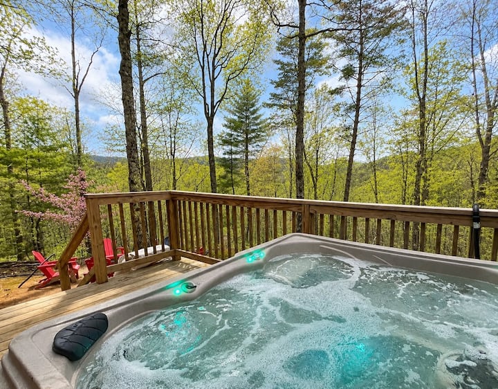 Sunset Hot Tub + Quiet Mountain Escape - Suches, GA