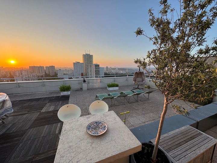 Duplex Rooftop Porte De Paris - Bagnolet