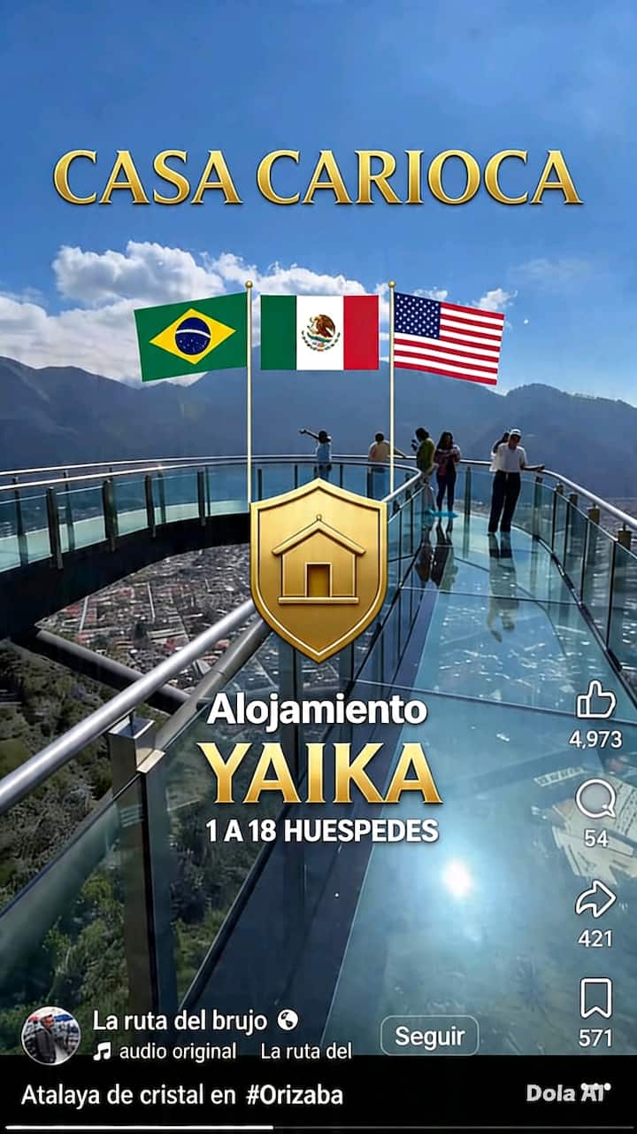 Yaika Cerca De Todo Cómodo Alojamito1a18 Huespedes - Orizaba