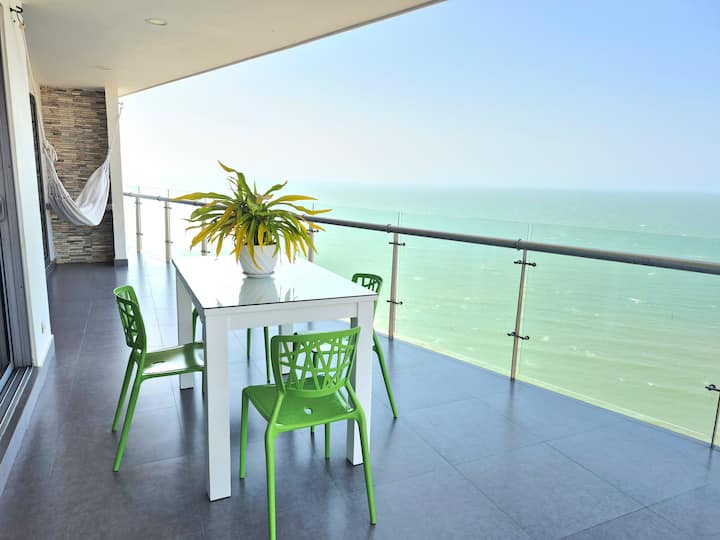 Oceanfront 3br•near Walled City•families & Groups - Cartagena de Indias