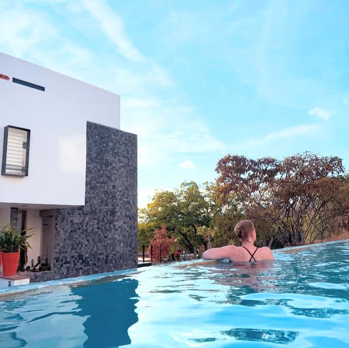 ➽House Dt, W/pool ﹌, Wifi + Parking℗ Solar Energy - Guanajuato