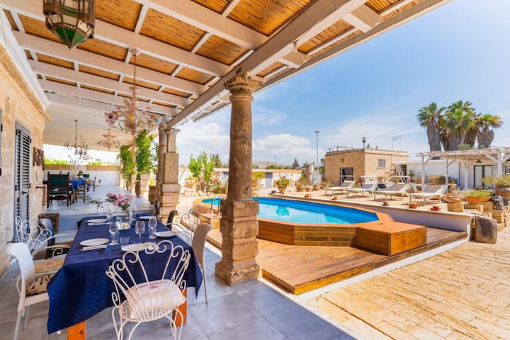 Masseria Le Dimore - Villa Privata Con Piscina - Ugento