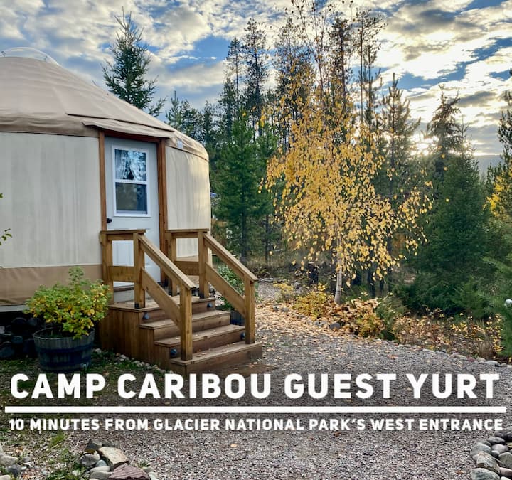Camp Caribou Guest Yurt- 10min From Glacier Np! - West Glacier, MT