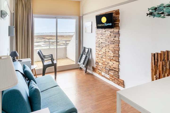 Studio Cosy 2 Personnes Avec Jolie Vue Mer - Sélec - Batz-sur-Mer