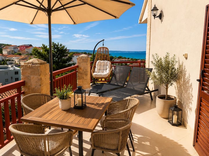 2 Bedrom Apartment With Huge Balcony, Sea View - Podstrana