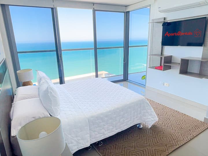 30flr Ocean-deco Seaview Morros City/bocagrande - Cartagena