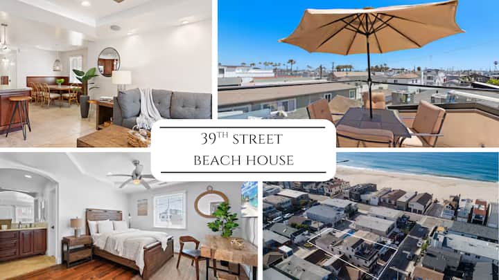 39th St- Beach House-steps From The Sand - Newport Beach, CA