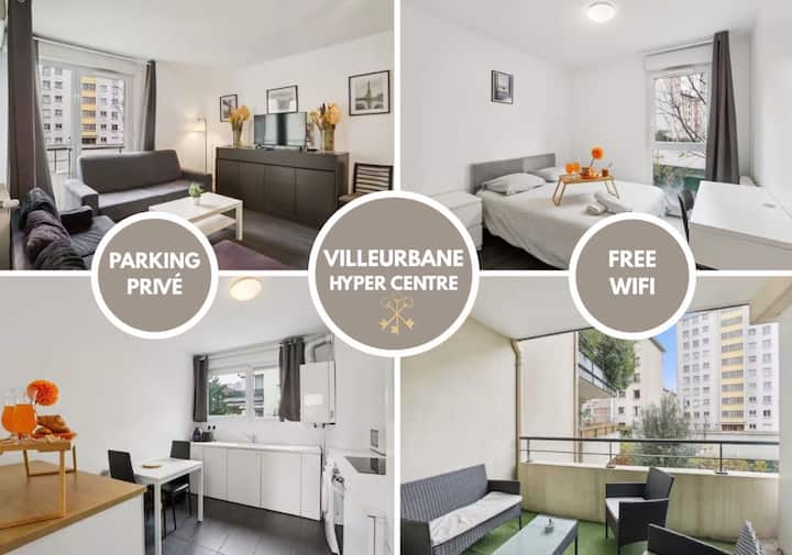 Superbe 90m2 | Chic & Cosy | Terrasse | Parking - Villeurbanne