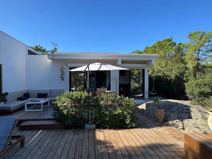 Mini Villa Clim 180m Plagevue Mer 4/6per Vaccagia - Algajola