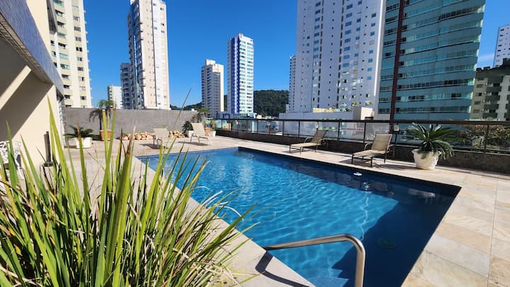 809 Studio | Centro Bc | Piscina, Sauna, Jacuzzi - Balneário Camboriú