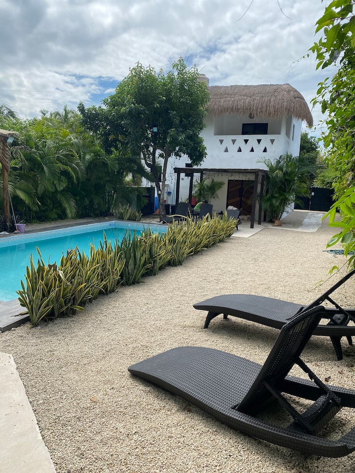 Casa Pimienta. Casa Entera. Wi-fi, Piscina - Bacalar