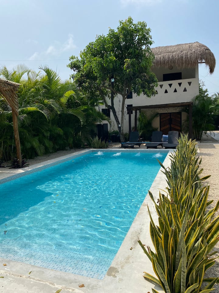 Casa Pimienta. Casa Entera. Wi-fi, Piscina - Bacalar