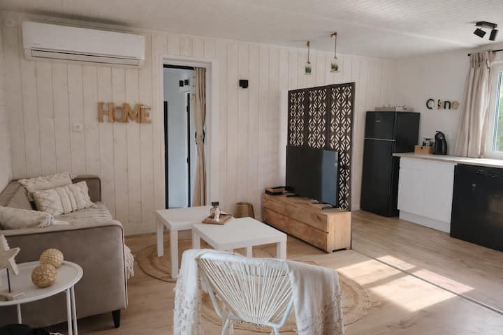 Maison Cosy & Jardin Spacieux. Proche De L Océan. - Étang d'Aureilhan