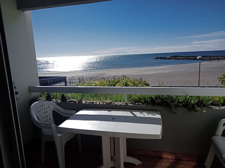 Studio 4 Pers 1ère Ligne Accès Direct Mer Parking - Palavas-les-Flots