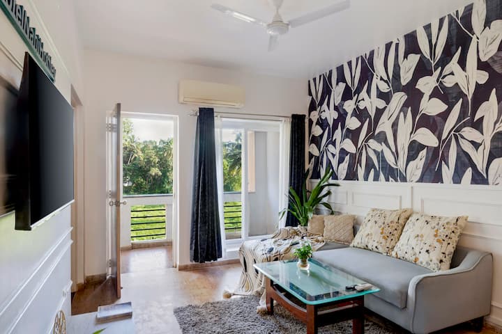 Modern 2bhk-huge Balcony-nature Views-near Beach - Goa