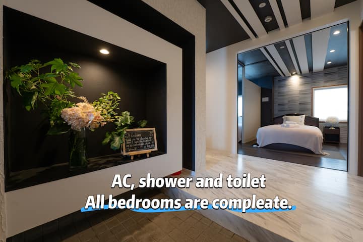 24軒2f/全室エアコン完備/111㎡2階貸切/3寝室+2バスルーム/駐車場1台無料/地下鉄駅7分 - Sapporo